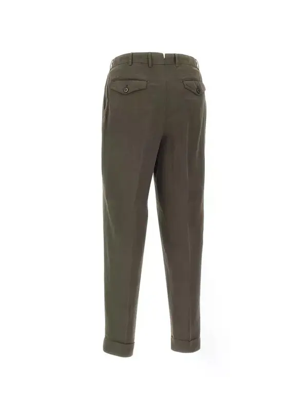 PT TORINO Flap-pocket Tailored Trousers - Brown