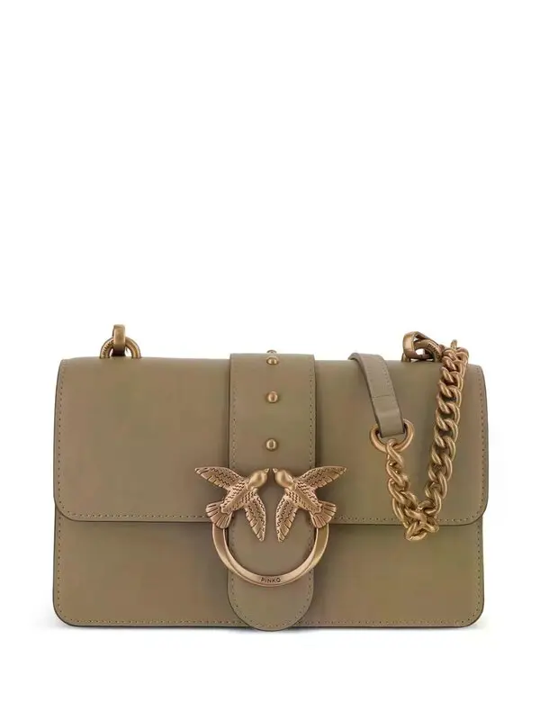 Pinko Mini Love One Leather Shoulder Bag