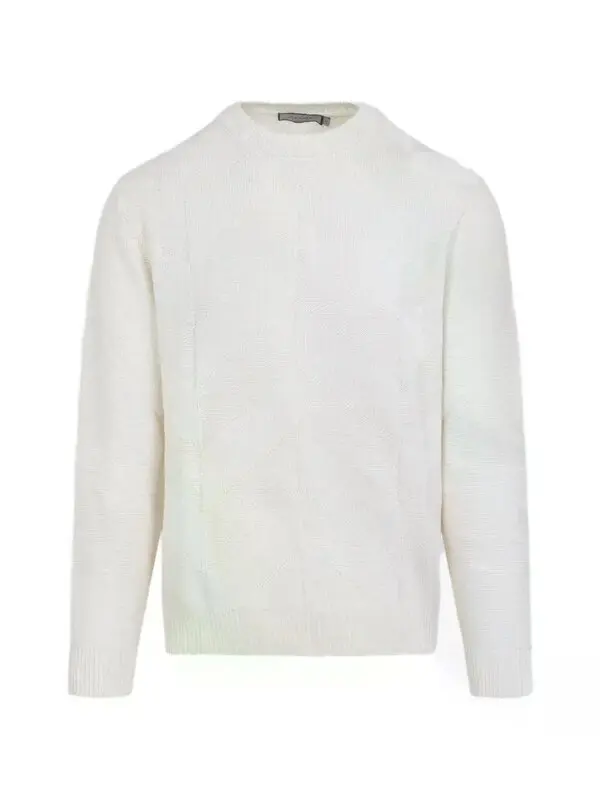 Canali Geometric Knitted Jumper