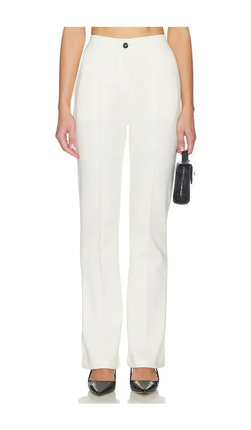 ALIGNE Justin Pintuck Jersey Trouser - Ivory