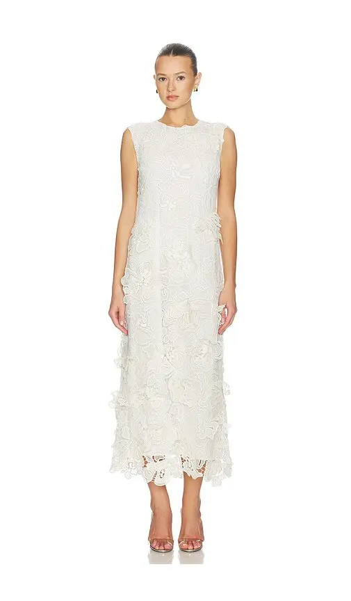 Simkhai Dahlia Lace Midi Dress