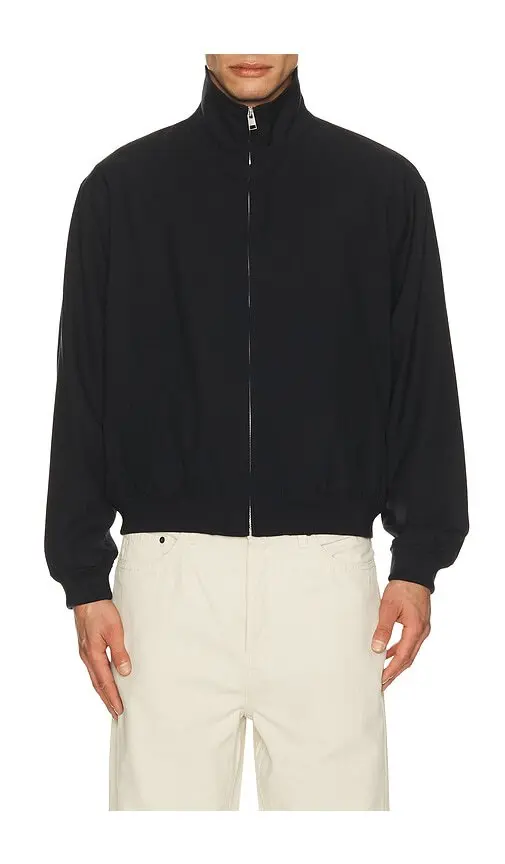 FRAME Wool Zip Blouson - Dark Navy