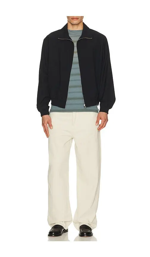 FRAME Wool Zip Blouson - Dark Navy