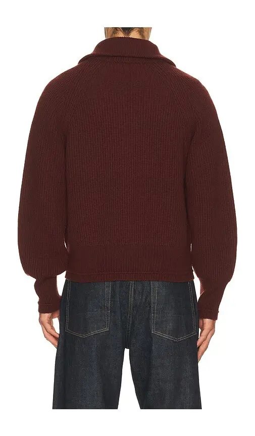 ENTIRE STUDIOS Blimp Quarter Zip Sweater - Bean