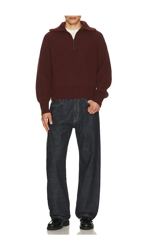 ENTIRE STUDIOS Blimp Quarter Zip Sweater - Bean