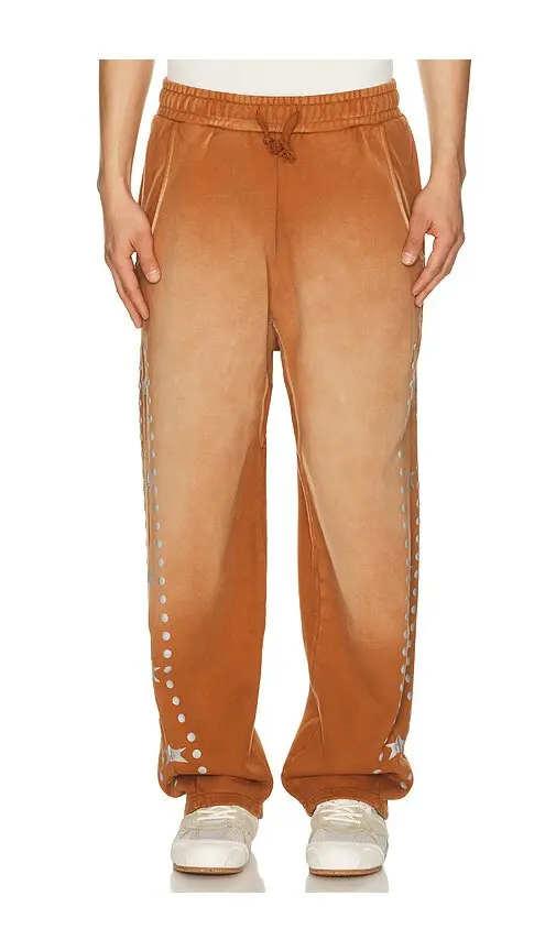 BARRIERS WORLDWIDE X Jimi Hendrix Buster Sweatpants In Burnt - Orange