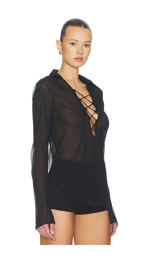 Tularosa Carlotta Lace Up Top