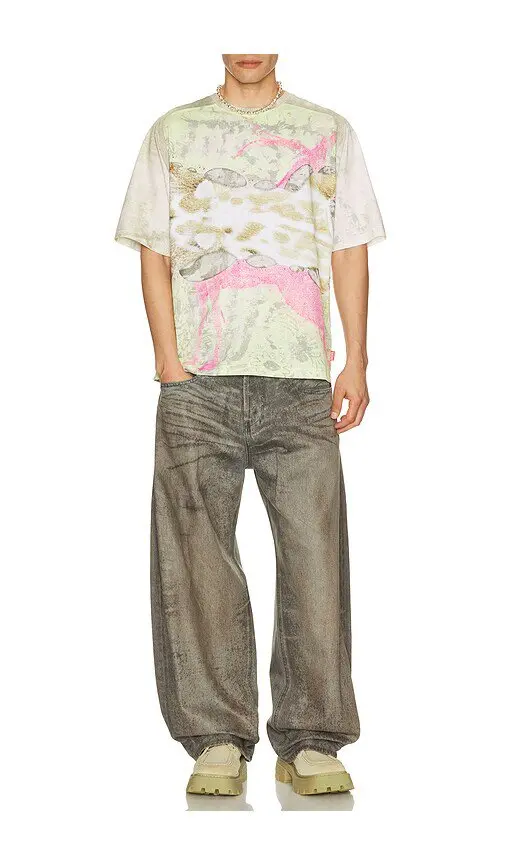 DIESEL® Clint Tee In Mint - Multi