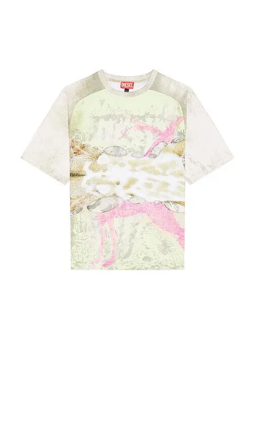 DIESEL® Clint Tee In Mint - Multi