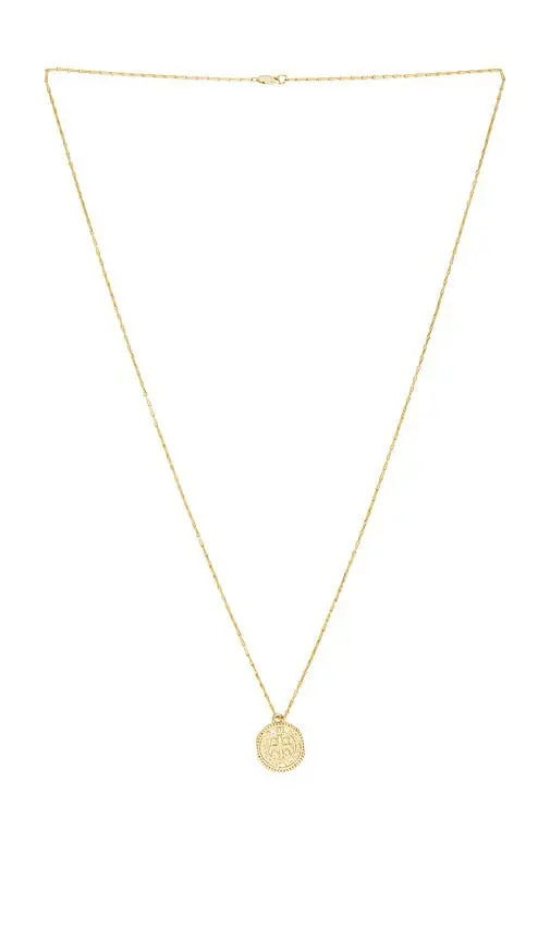 Shashi Medallion Chain Necklace - Gold
