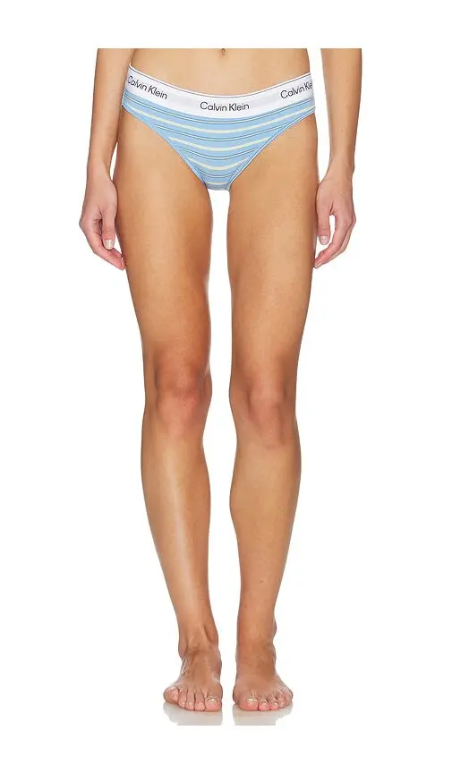 Calvin Klein Bikini Bottom - Pulse Stripe Blue Descent