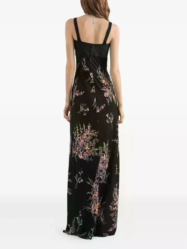 Dolce & Gabbana Floral Maxi Dress - Black