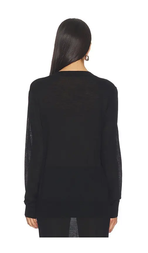 EAVES Claira Lightweight Knit Crewneck Sweater