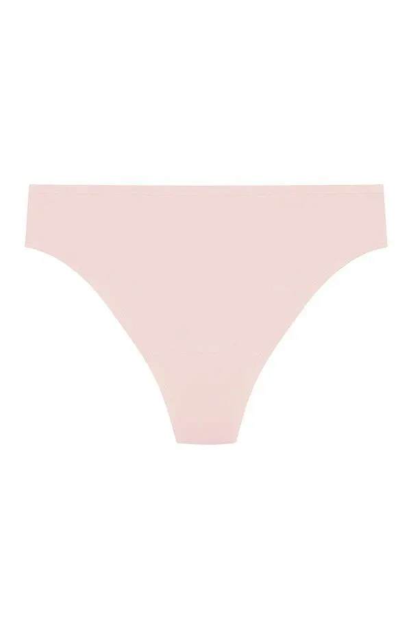 Natori Bliss Bare Cotton Thong - Red