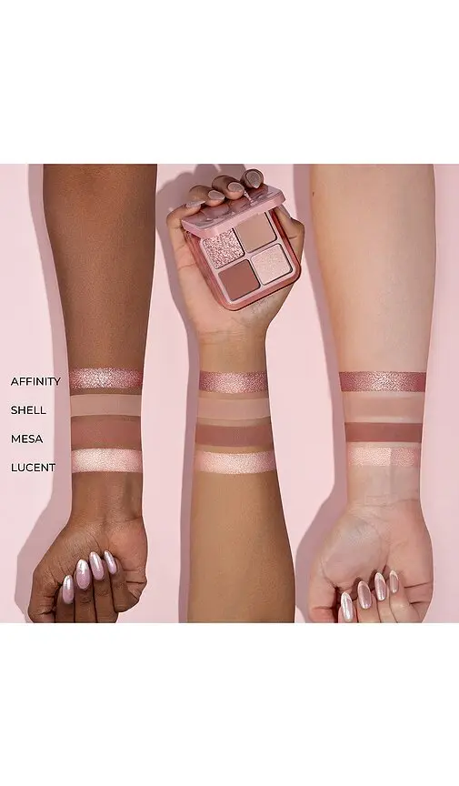 NATASHA DENONA Luxe Glam Compact Quad Eyeshadow Palette - Rosy