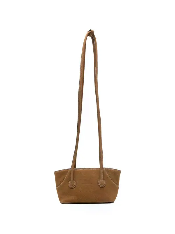 MARGESHERWOOD Topstitch Shopper Shoulder Bag - Brown
