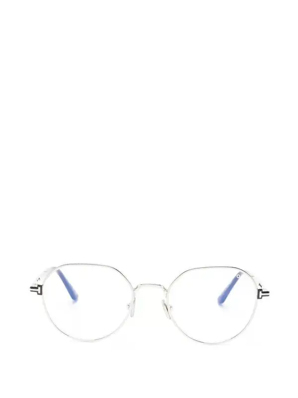 TOM FORD Metal Round Frame Eyeglasses - Silver
