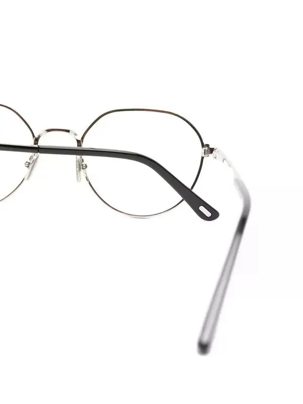 TOM FORD Metal Round Frame Eyeglasses - Silver