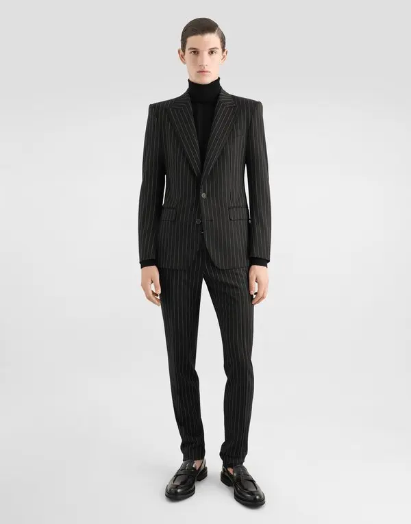 Dolce & Gabbana Single-breasted Pinstripe Stretch Wool Sicily-fit Suit - Multicolor
