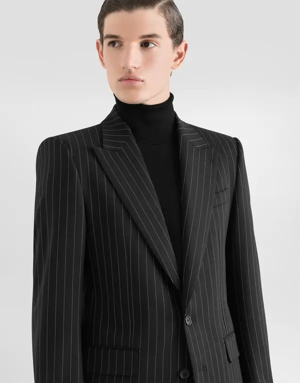 Dolce & Gabbana Single-breasted Pinstripe Stretch Wool Sicily-fit Suit - Multicolor