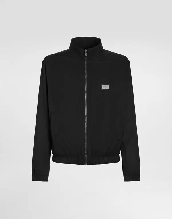 Dolce & Gabbana Light Nylon High-neck Jacket With Metal Tag