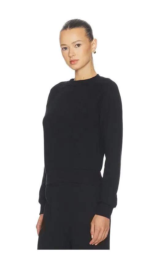 Eterne Shrunken Raglan Sweatshirt - Black