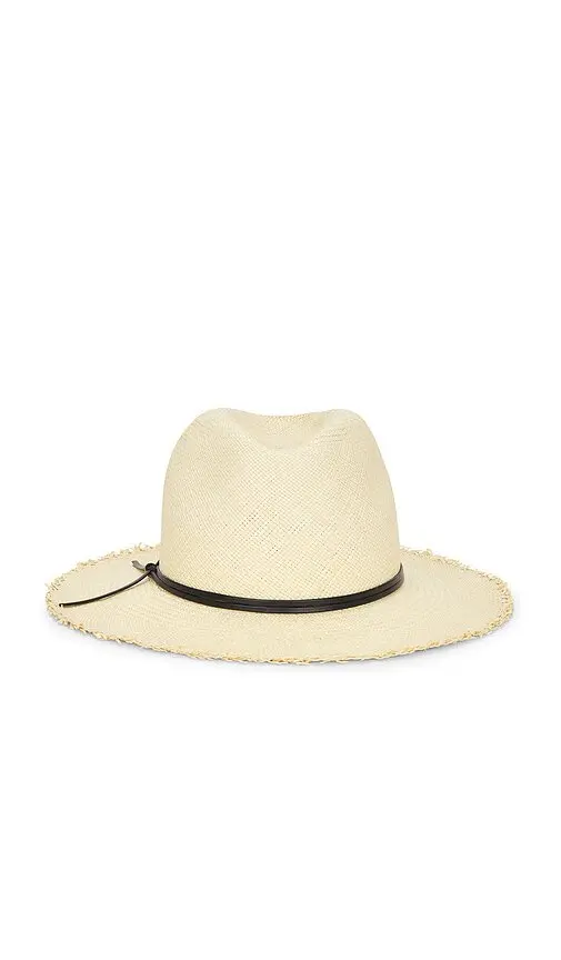 Hat Attack Fringed Panama Hat - Natural & Black