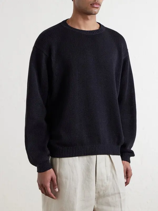 KAPTAIN SUNSHINE Cotton Paper Blend Sweater