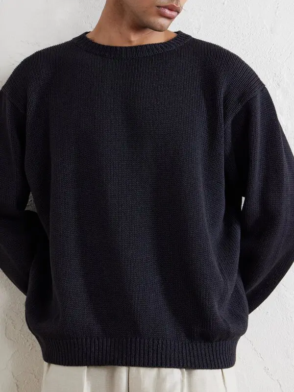 KAPTAIN SUNSHINE Cotton Paper Blend Sweater