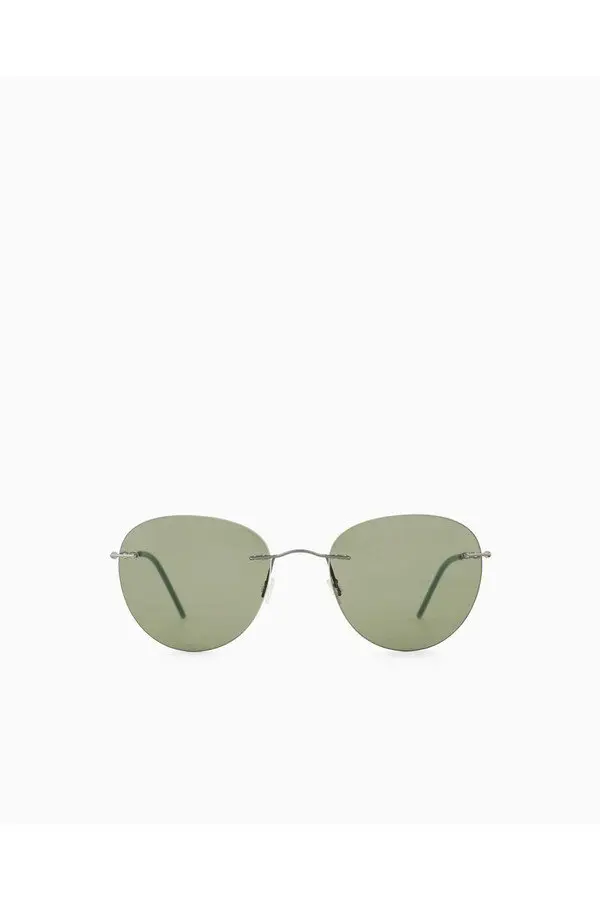 Giorgio Armani Round Frame Sunglasses - Grey
