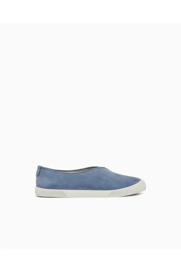 Giorgio Armani Suede Slip-ons