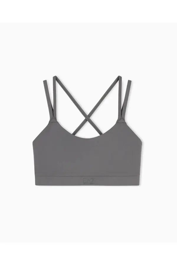 EA7 Fullness Vigor7 Sports Bra - Black / White / Pink / Gray