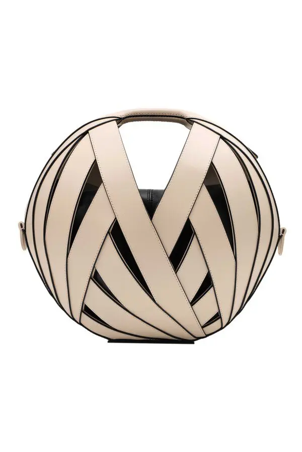 Perrin Le Panier Basket-weave Handbag - Red