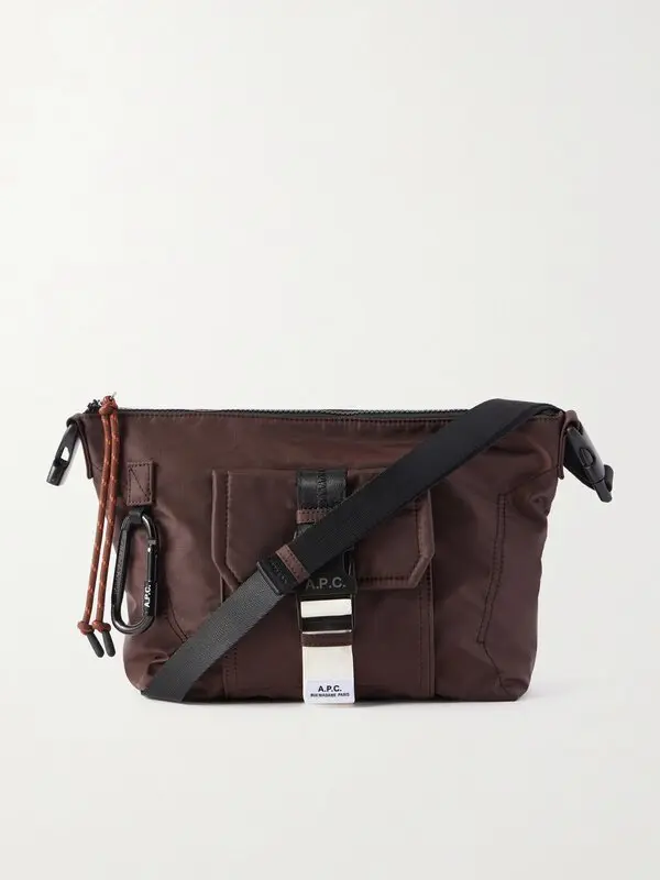 A.p.c. Besace Trek Ripstop Messenger Bag - Brown