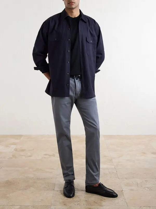 SLOWEAR Cotton And Silk-blend Sweater - Black