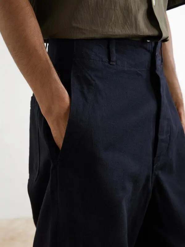 KAPTAIN SUNSHINE Wide-leg Cotton-drill Trousers