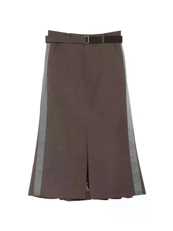 Sacai Panel Skirt With Belt
