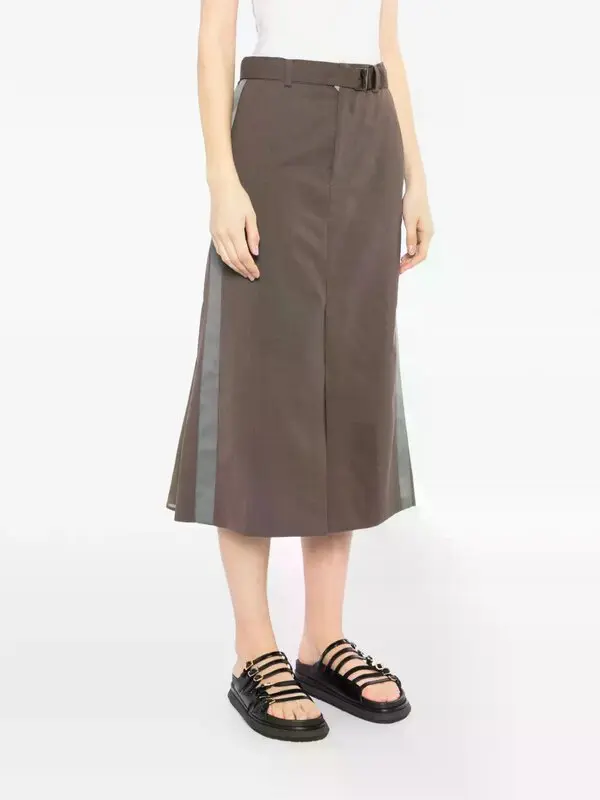 Sacai Panel Skirt With Belt