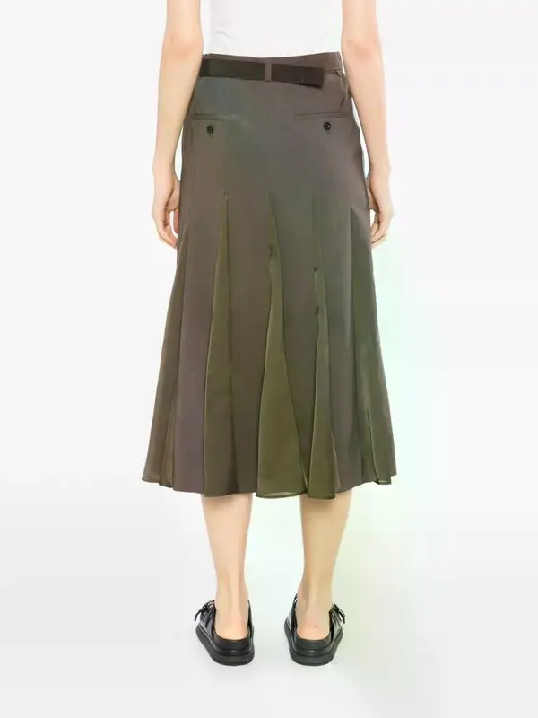 Sacai Panel Skirt With Belt