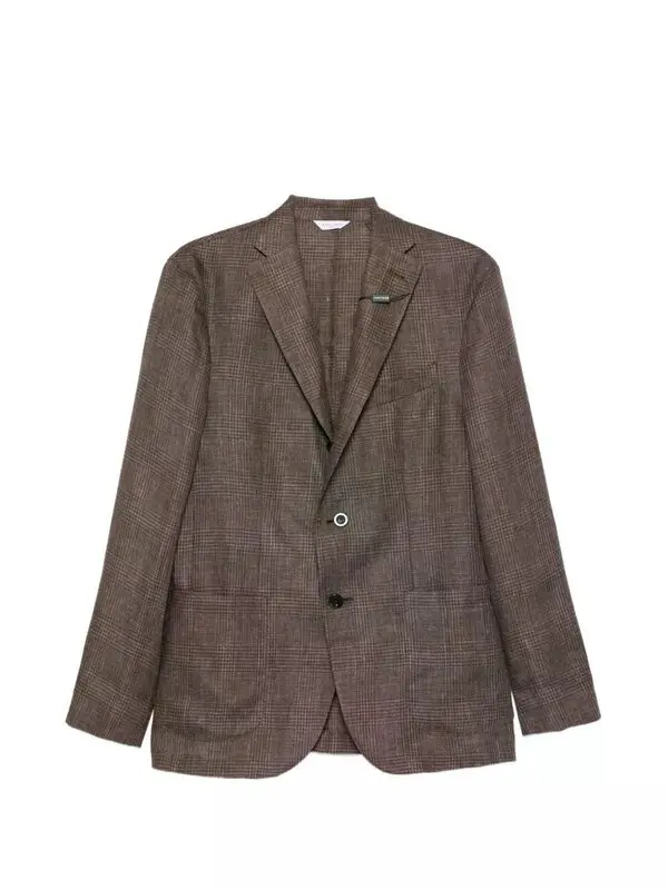Boglioli Checked Single-breasted Jacket