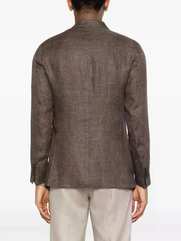 Boglioli Checked Single-breasted Jacket