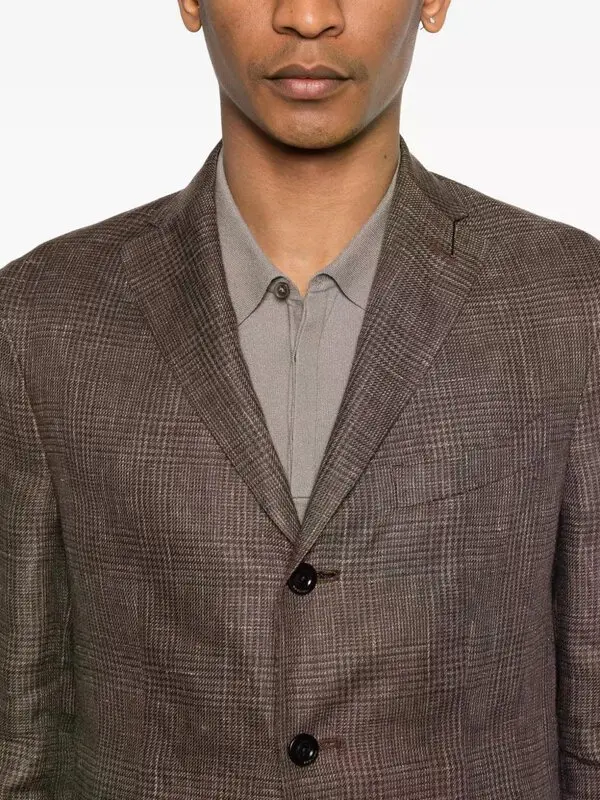 Boglioli Checked Single-breasted Jacket