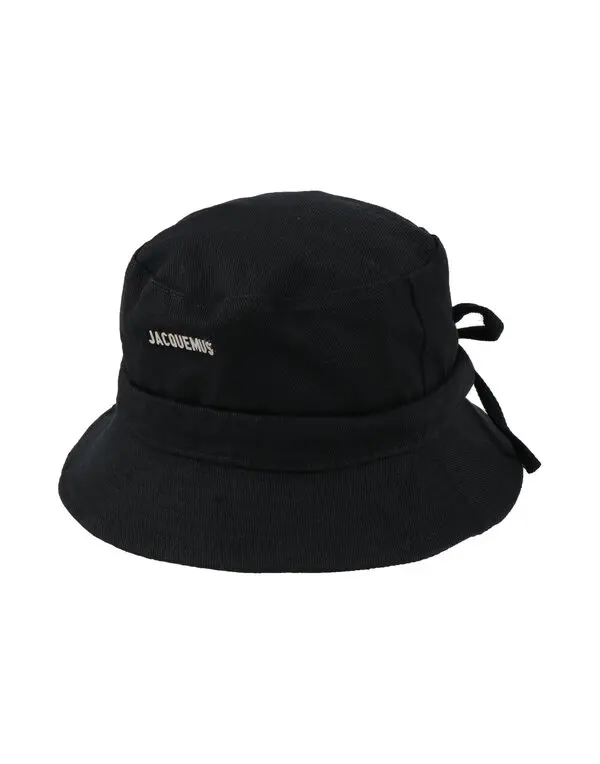 Jacquemus Cotton Fisherman's Hat - Black