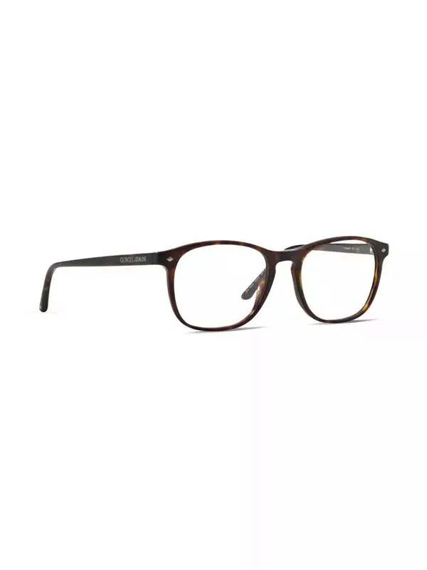 Giorgio Armani Tortoiseshell-effect Eyeglasses - Brown