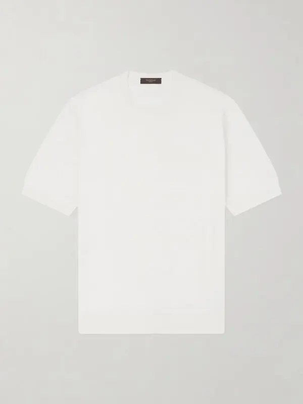 SLOWEAR Cotton And Silk-blend T-shirt