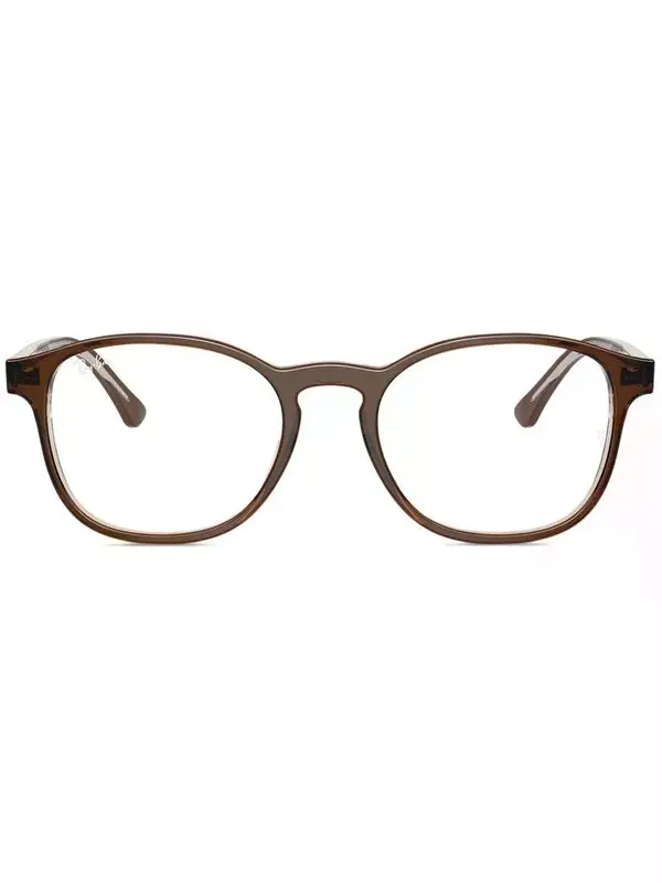 Ray-ban Round-frame Eyeglasses - Brown