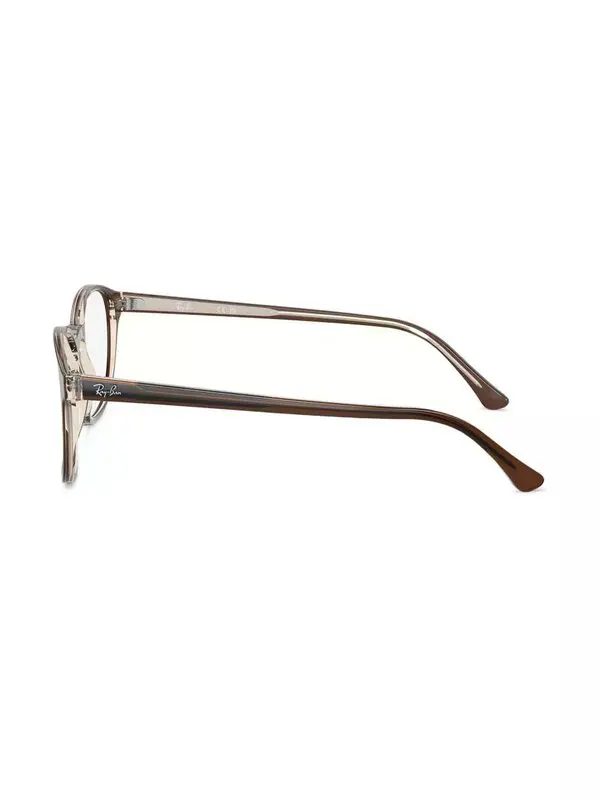 Ray-ban Round-frame Eyeglasses - Brown
