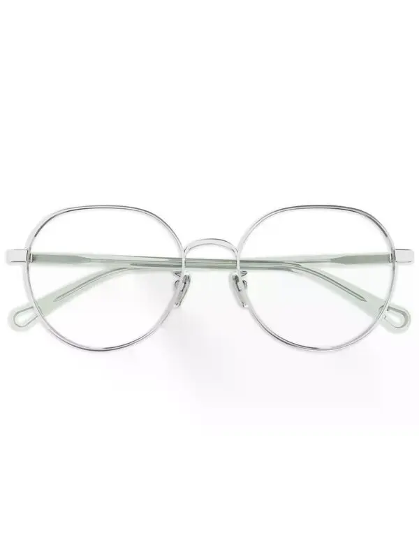 Chloé Round-frame Glasses - Silver