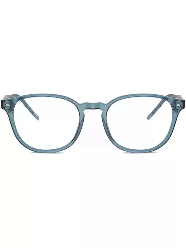 Giorgio Armani Square-frame Glasses - Blue