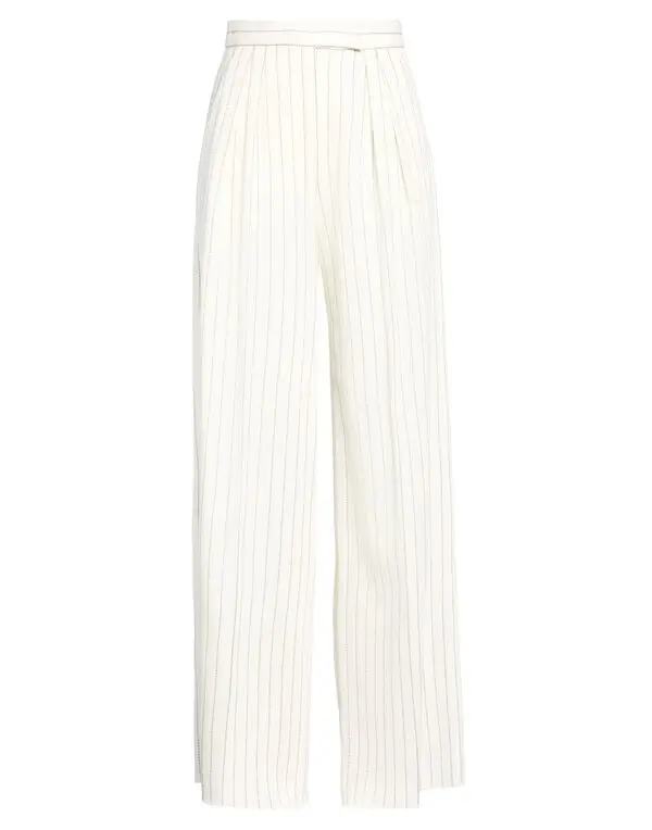 Max Mara Cotton Linen Wide-leg Pants